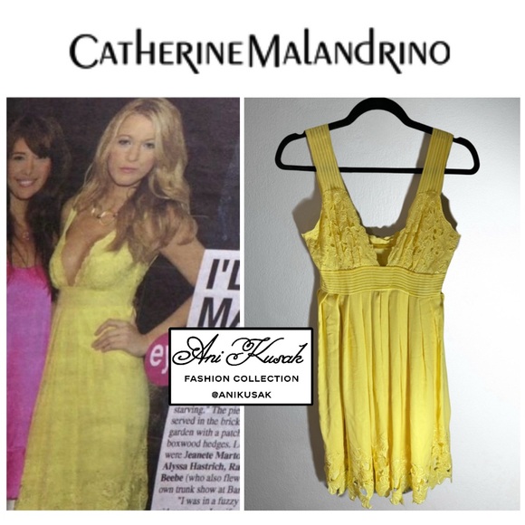 Catherine Malandrino | Dresses | Catherine Malandrino Pleated Silk Knit ...